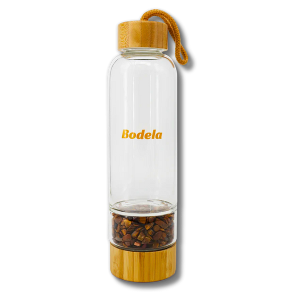 Tiger Eye Glass Water Bottle - Bodela